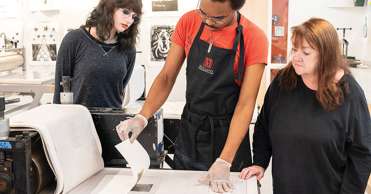 Studio Art Professor Barbara Duval Instills Love of Printmaking